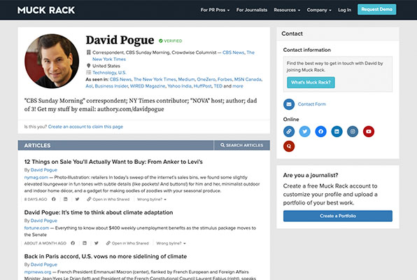 Muck Rack | For Journalists